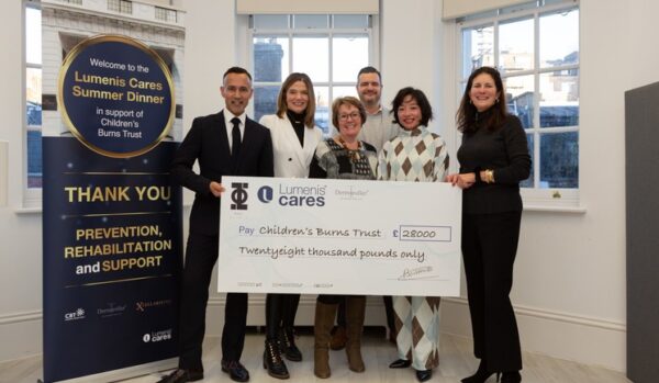 Lumenis and Dr Tapan Patel present cheque to children’s charity ...